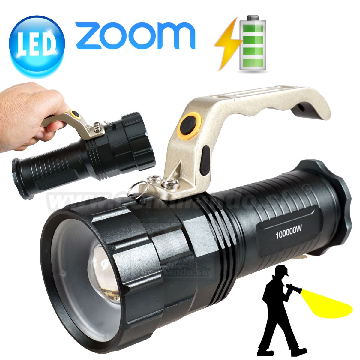 Multi Function Cree Led ZOOM ZL-5001 Svietidlo Zoom Flashlite | Commando.sk