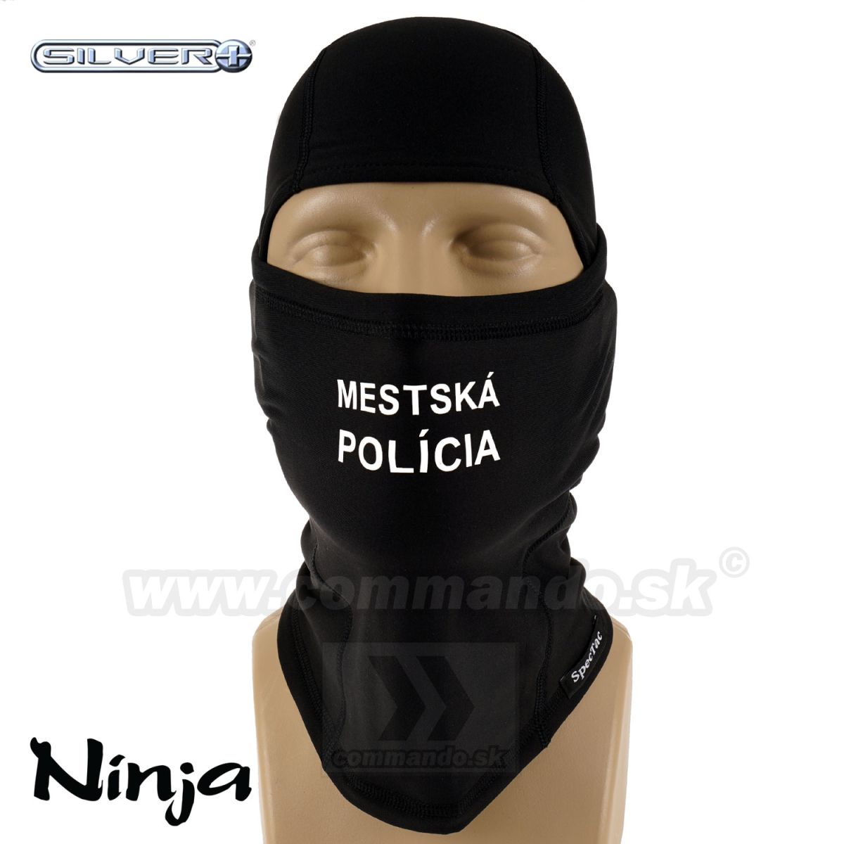 MESTSKÁ POLÍCIA Ninja kukla Termoaktivna Silver Plus | Commando.sk