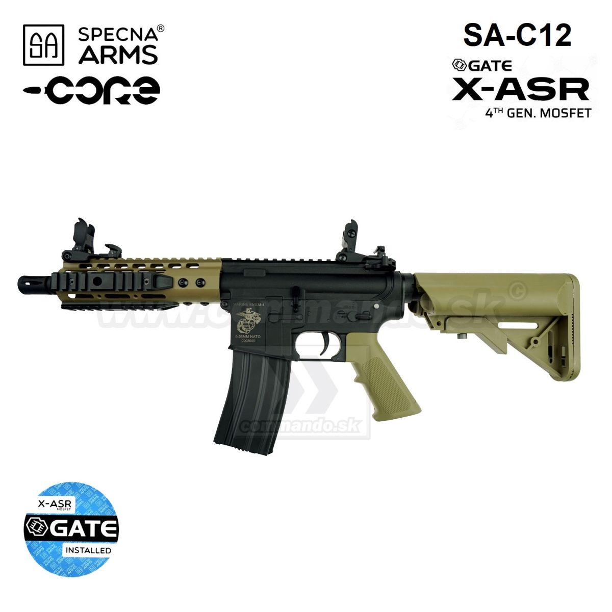 Airsoft Specna Arms CORE SA-C12 X-ASR™ MOSFET Half Tan AEG 6mm ...