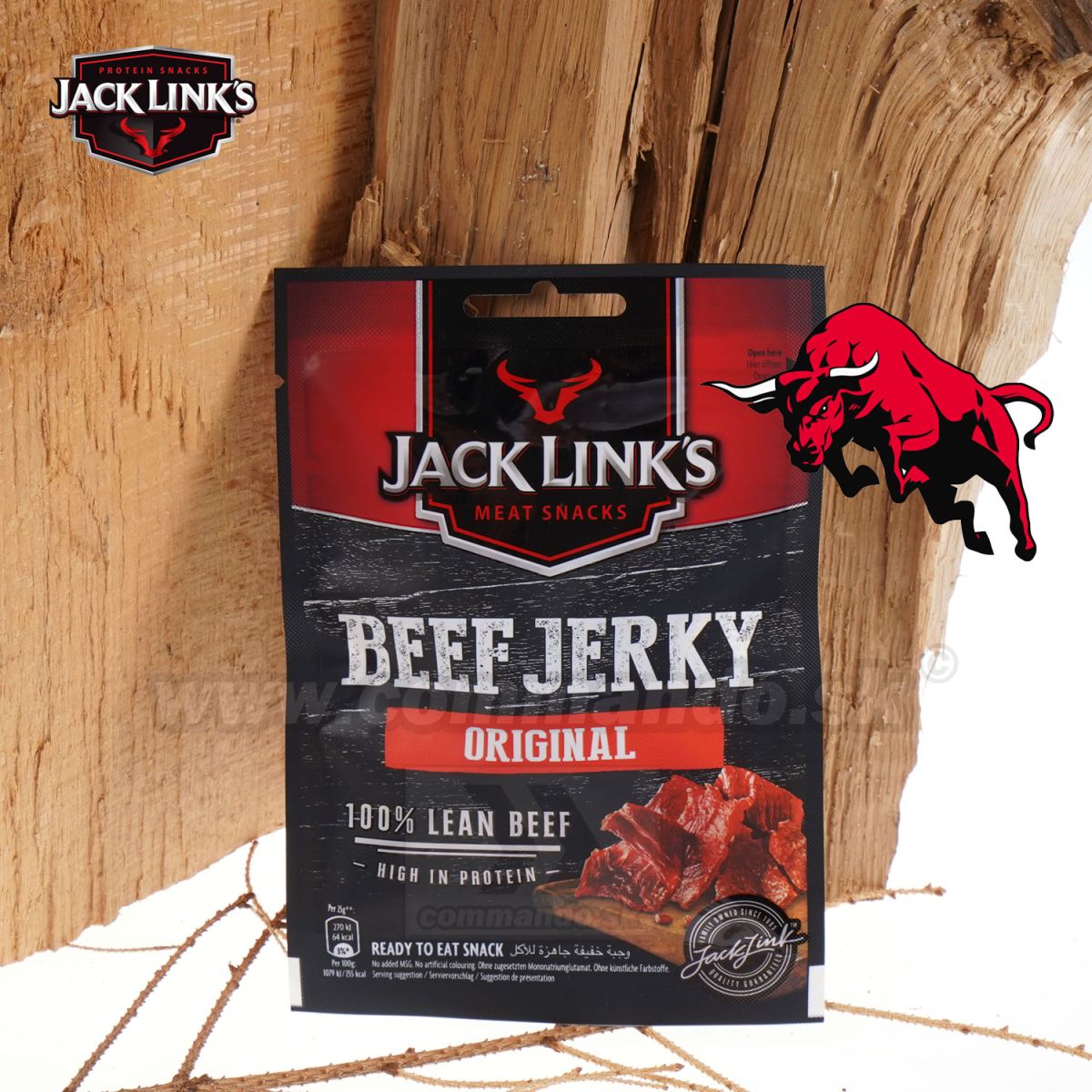 Jack Links Beef Jerky Original 25g Sušené Mäso Commando Sk