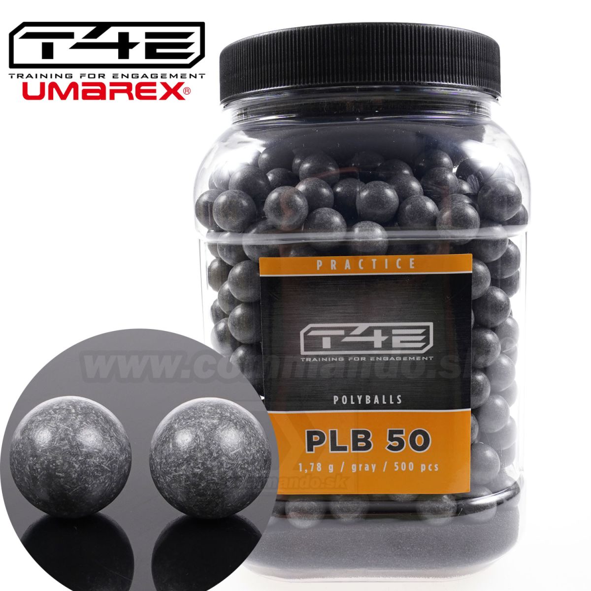 Strelivo T4E PLB 50 kal. .50 1,78g Polyballs 500ks | Commando.sk