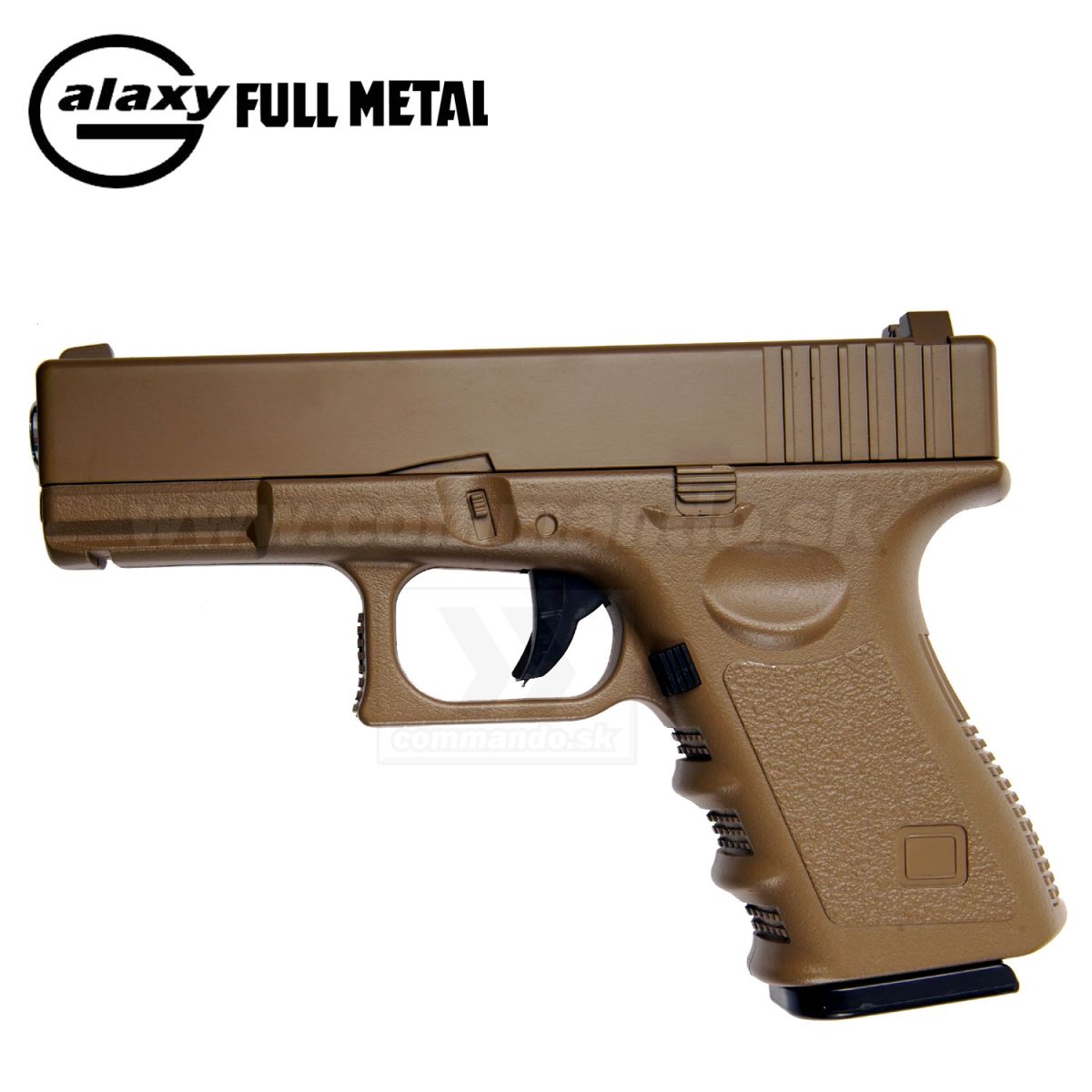 Airsoft Pistol Galaxy G15D Glock Replica Full Metal ASG 6mm | Commando.sk