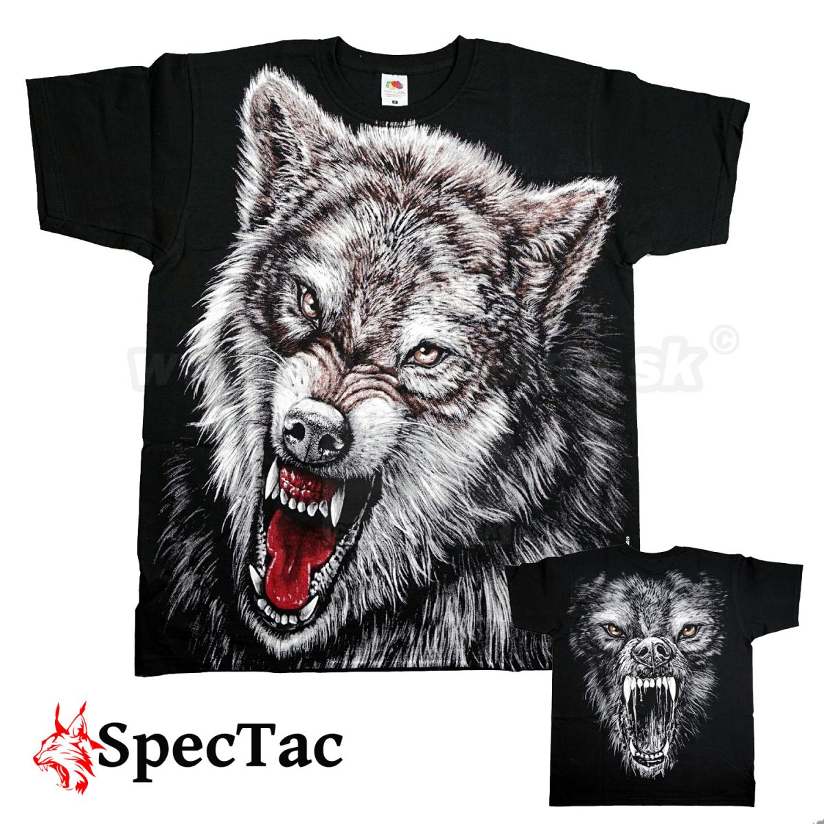 Tričko Vlk Wolf PRIMAL RAGE Black | Commando.sk