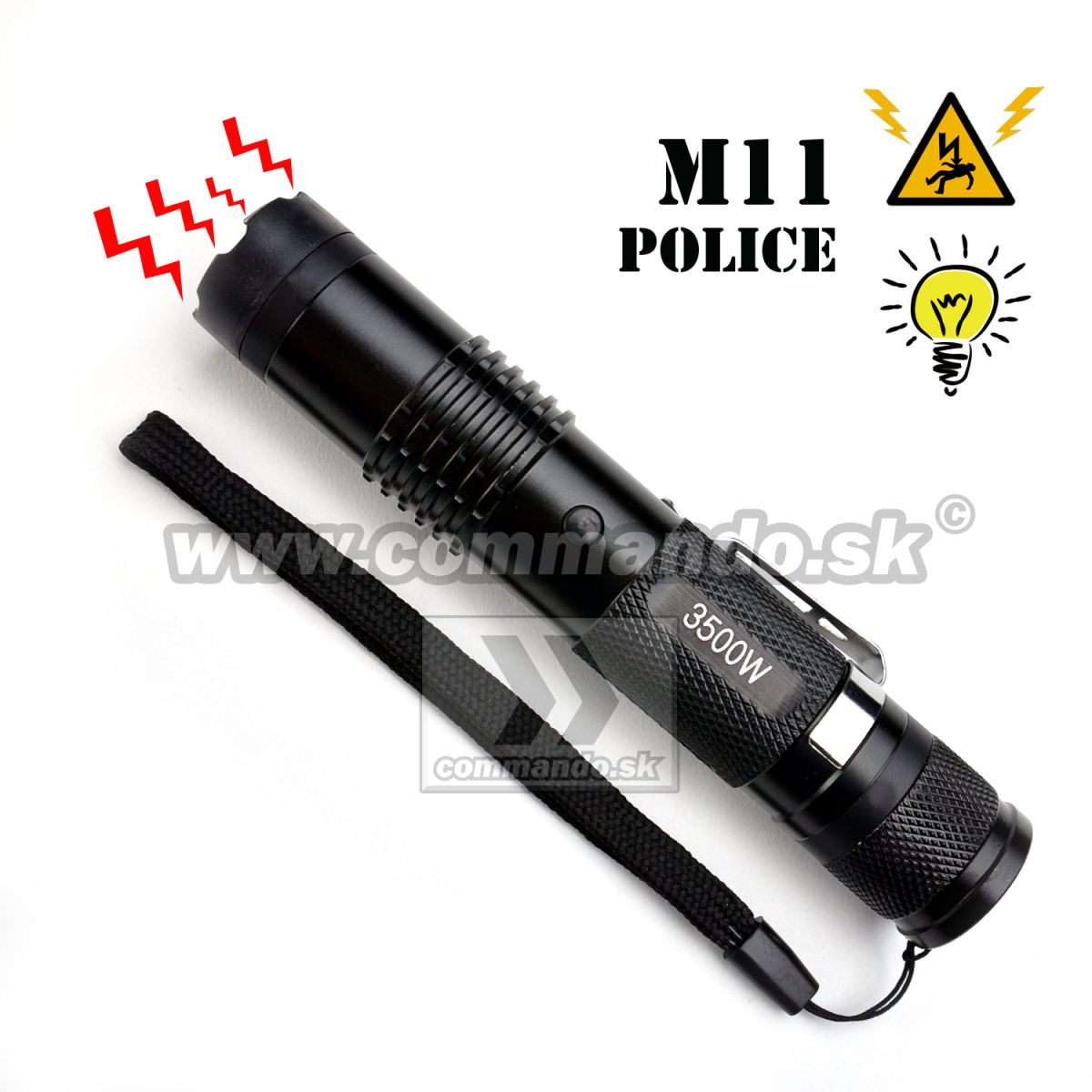 Paralyzer + Baterka Type Police M11 + Clip Svietidlo | Commando.sk