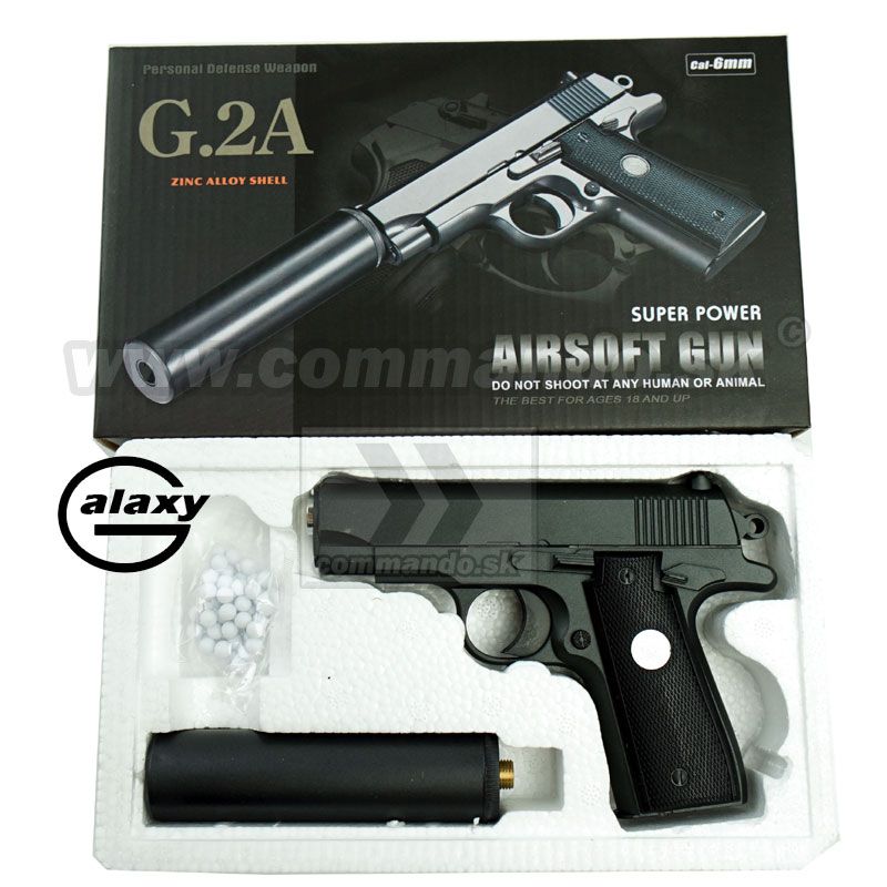 Airsoft Pistol Galaxy G2A Full Metal ASG 6mm | Commando.sk