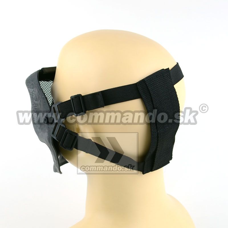 Airsoft Maska Skull MAS-31 Style Black Silver Tactical Ultimate ...