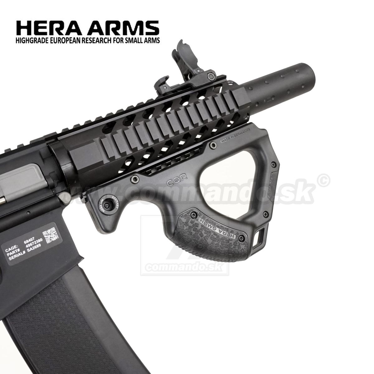 Hera Arms CQR Front Grip 21/22 mm TAN | Commando.sk