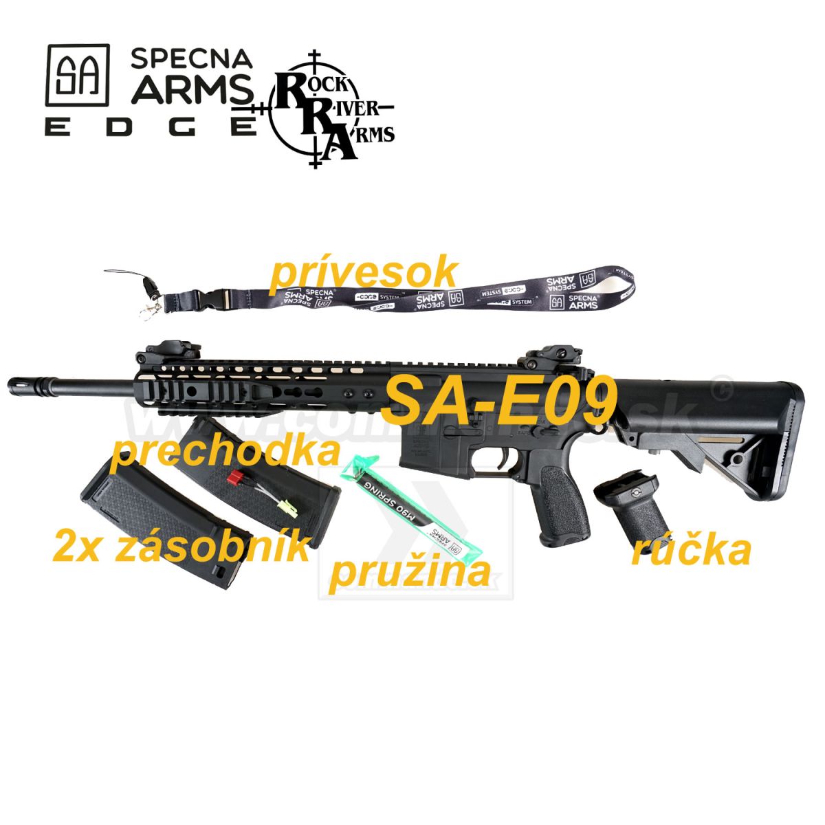 Airsoft Specna Arms RRA EDGE SA-E09 Black AEG 6mm | Commando.sk