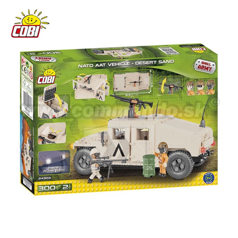 Stavebnica vojenského terénneho vozidla HUMVEE, púštne | Commando.sk