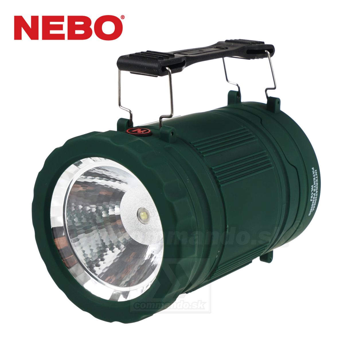Ručná LED baterka NEBO POPPY 300Lum, zelená | Commando.sk
