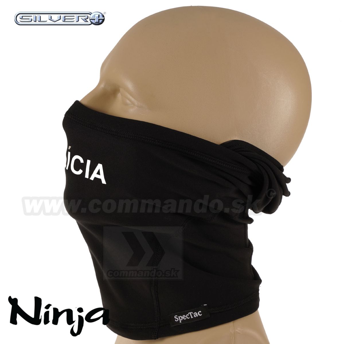 POLÍCIA Kukla Ninja Termoaktivna Silver Plus | Commando.sk
