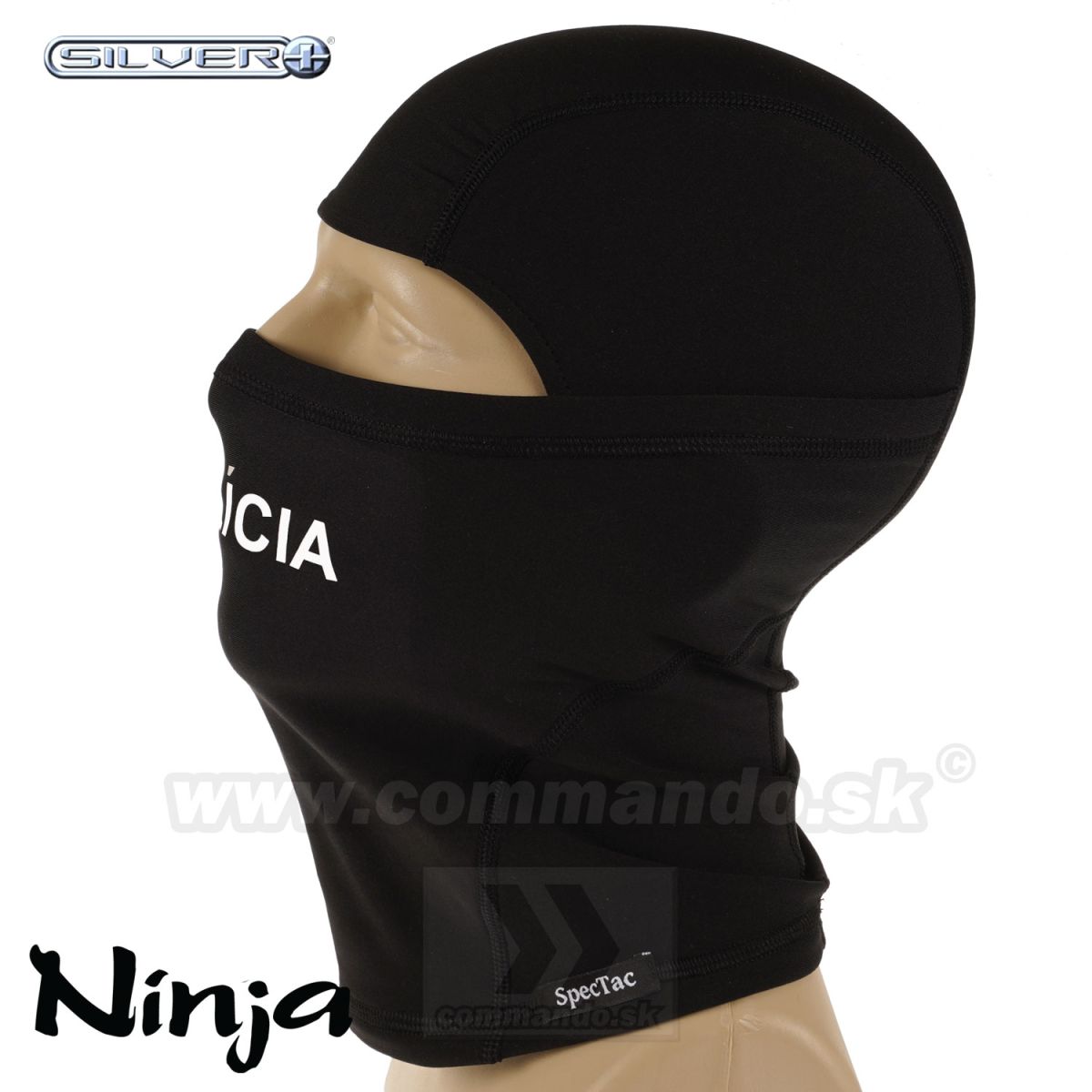 POLÍCIA Kukla Ninja Termoaktivna Silver Plus | Commando.sk