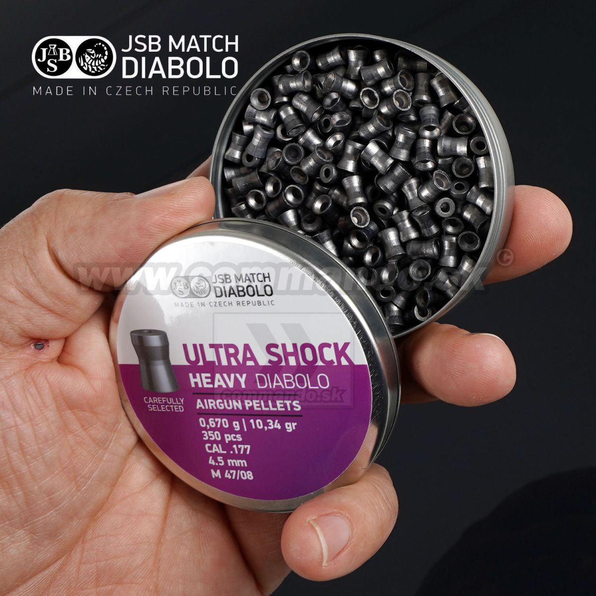 JSB Ultra Shock Heavy Diabolo 4,5mm 350ks | Commando.sk