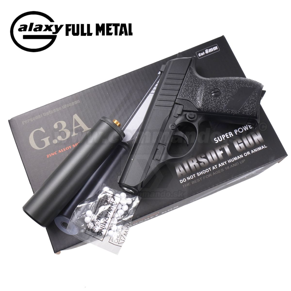 Airsoft Pistol Galaxy G3A Full Metal ASG 6mm | Commando.sk