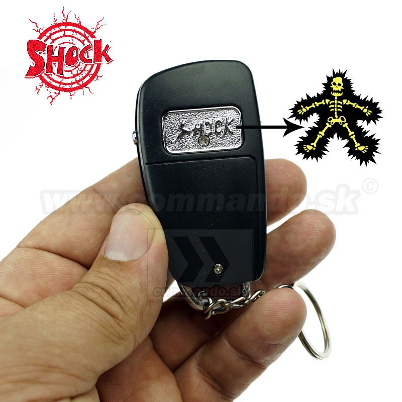 Kľúčenka Shock Car Key s červeným laserom | Commando.sk