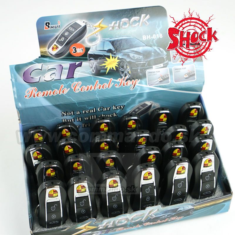 Kľúčenka Shock Car Key s Laserom a Ledkou | Commando.sk