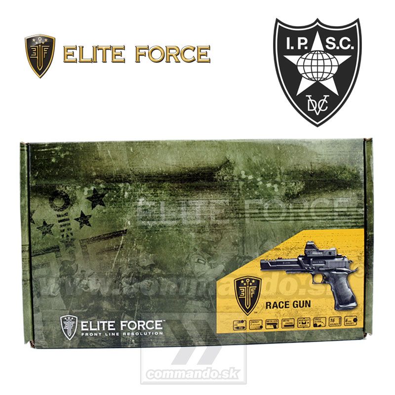 Airsoftová pištoľ Elite Force Race Gun IPSC AGCO2 6mm, airsoft pistol ...