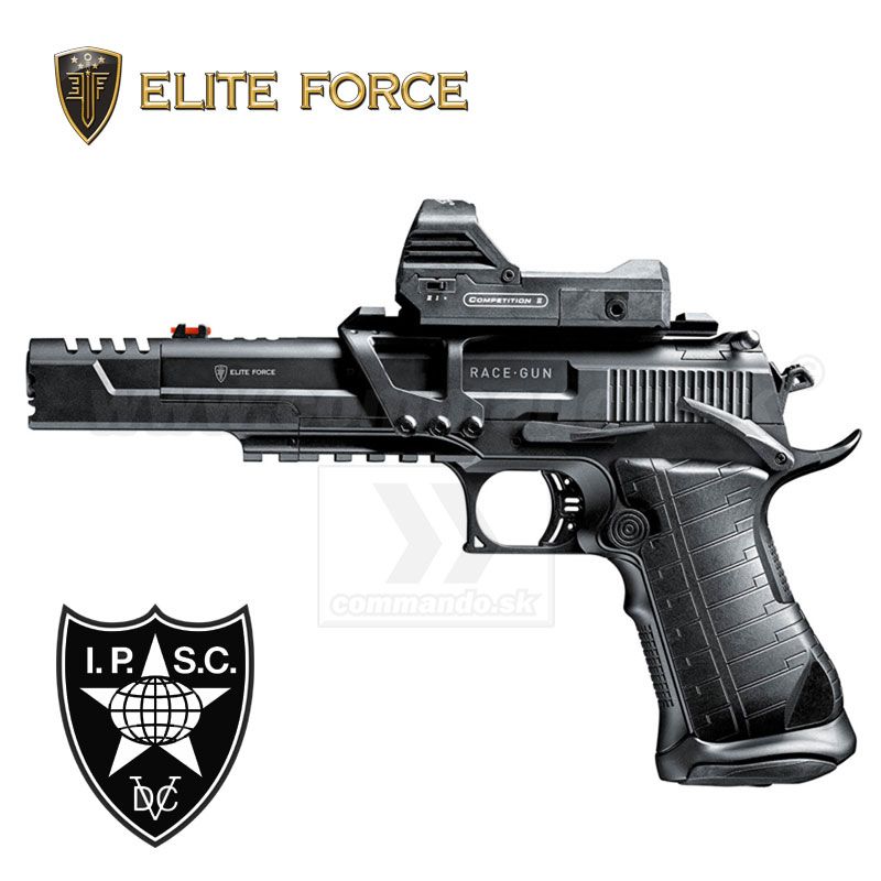 Airsoftová pištoľ Elite Force Race Gun IPSC AGCO2 6mm, airsoft pistol ...