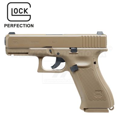 Vzduchová pištoľ Glock G19X FDE NBB CO2 4,5mm Airgun pistol | Commando.sk