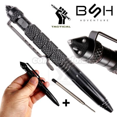 Tactical Pen Sharp Point Taktické pero BLACK BSH | Commando.sk