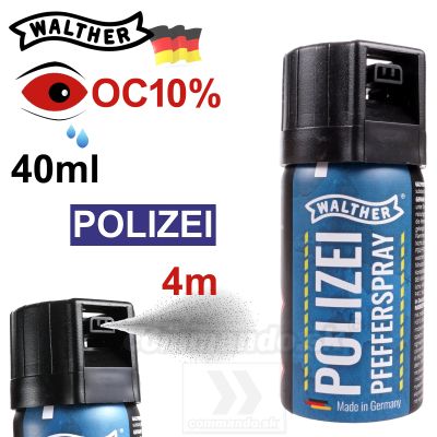 Obranný sprej POLIZEI Walther 40ml Kasser Pfeffer spray | Commando.sk