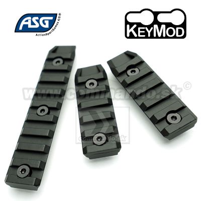 KeyMod kovové lišty Metal Rails 3x SET | Commando.sk