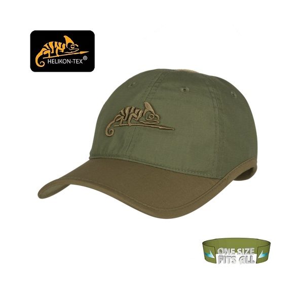 Helikon Tex Logo Cap - PolyCotton Ripstop - Olive Green / Adaptive ...